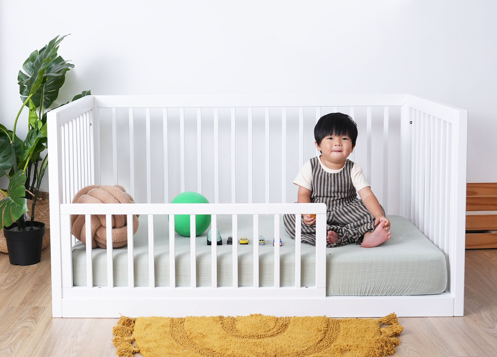 Adjustable Cot | The Little Convertible Baby Crib (6-in-1 Montessori ...